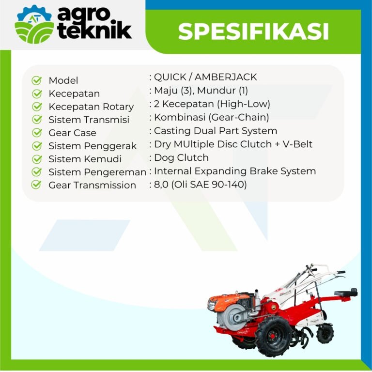 TRAKTOR TANGAN QUICK AMBERJACK - AgroTeknik.id - Distributor Alat ...